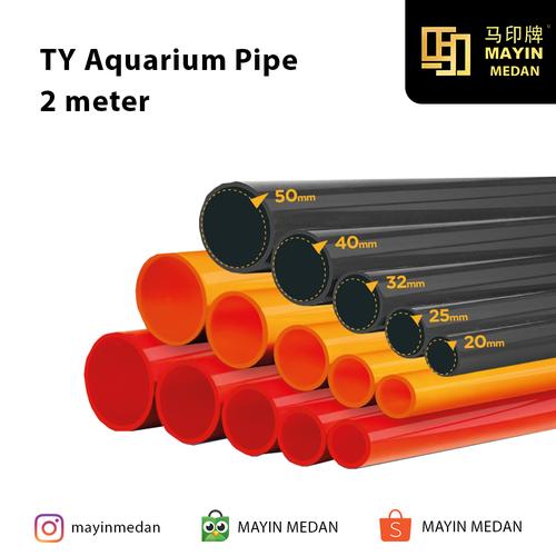 Jual TY Aquarium Pipe pipa U – PVC by 3 Pawns - Red, 20 mm - Kota Medan ...