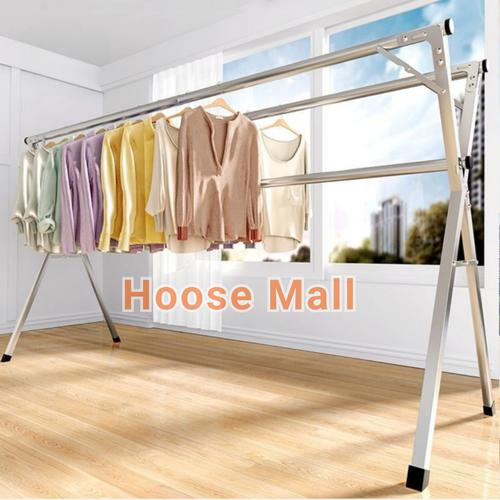 Jual Jemuran Baju Lipat Stainless Steel Rak Jemuran Pakaian Anti Karat ...