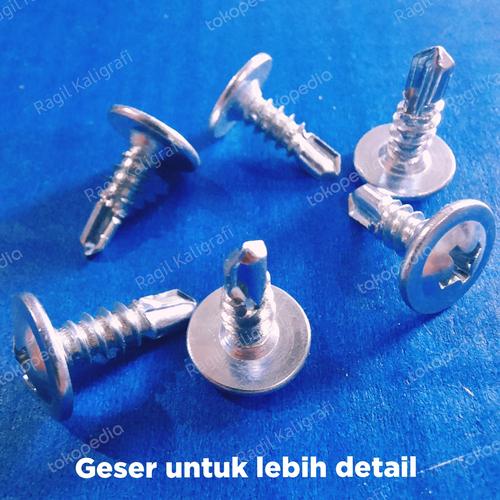 Jual Sekrup cacing frame alumunium runing text baut sekrup cacing M4x13 ...