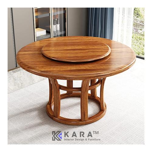 Jual Meja Makan Putar Kayu Jati / Meja Resto / Dining Table / Meja ...