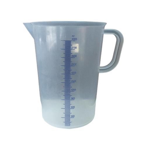 Jual Beaker Plastik 3 L. Beaker PP with handle 3L. Gelas Ukur Plastik 3 ...