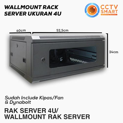 Jual Wallmount Rack 4U, Rak Server Single Door 4U - Jakarta Barat ...