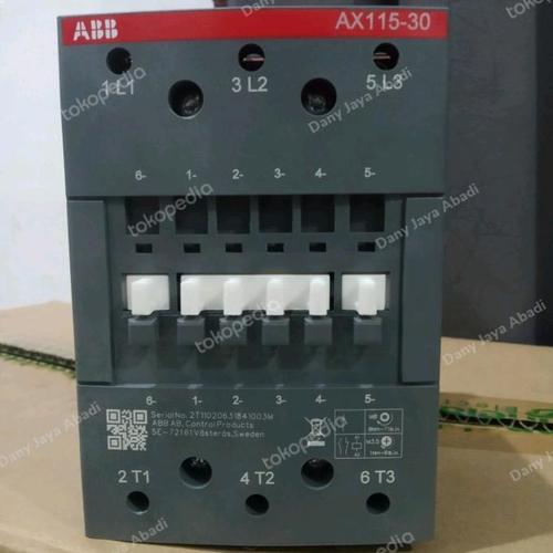 Jual Kontaktor 160A 220V 3P 3Phase Abb Ax115-30-11 Ax115-30 Ax115 30 ...