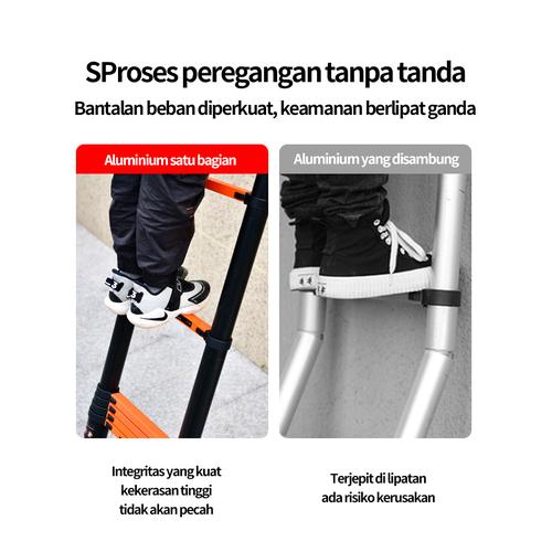 Jual Tangga Teleskopik tanpa lekukan（3.1+3.1）6.2M Aluminium Tangga ...