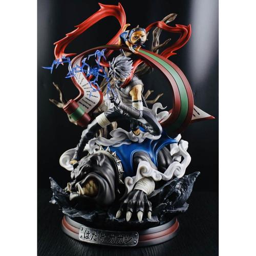 Jual Gk Statue Figure Hatake Kakashi Shinobu Anbu Pakkun Bull Naruto ...