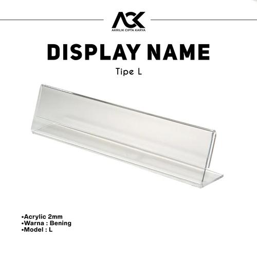 Jual Nametag Papan Nama Meja Akrilik / Name Tag Custom Organizer Model ...