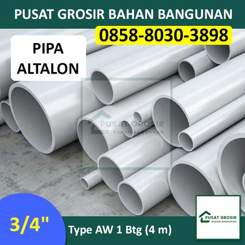 Jual Pipa PVC Altalon 3/4" Inch AW Per Batang Panjang 4 Meter - Jakarta ...