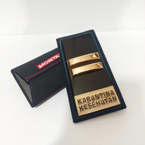 Jual PANGKAT KARANTINA KESEHATAN KKP GOLONGAN 3B MIKA HITAM GLOSSI ...