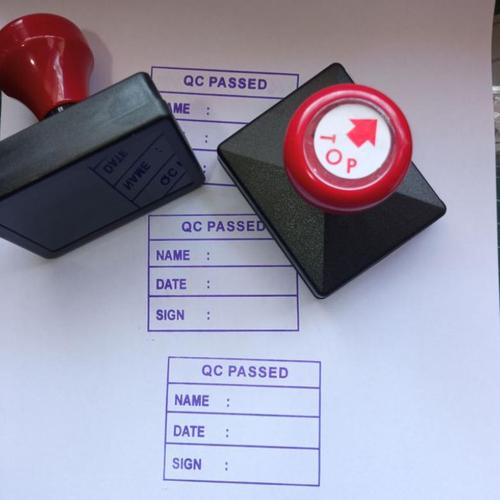 Jual Terlaris Stempel QC Industri Tabel Nama ukuran jumbo besar 6.5 x 5 ...