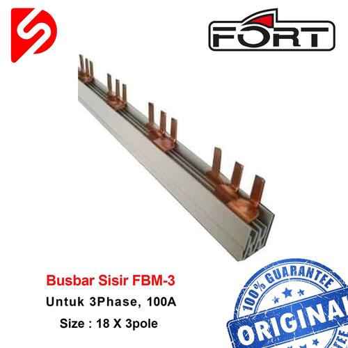 Jual Busbar Sisir untuk MCB FBM-3 100A 18 X 3Pole untuk 3Phase FORT ...