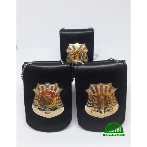 Jual ID CARD NAME TAG KULIT | KALUNG LENCANA LOGO | SECURITY, POL PP ...