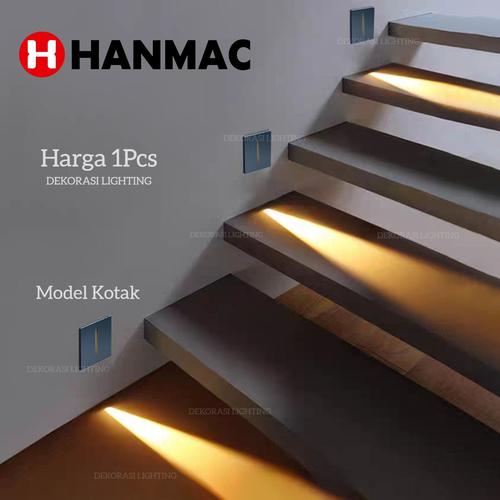 Jual Lampu tangga dinding kotak bulat 3w led cree waterproof cahaya ...