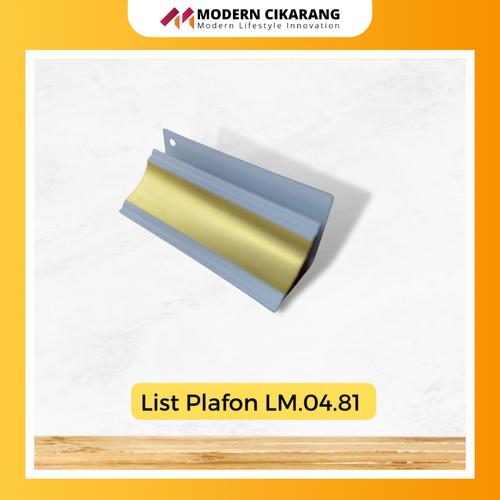 Jual List Plafon PVC Tipe LM.04-81 / List Pinggir Segitiga Gold Doff ...