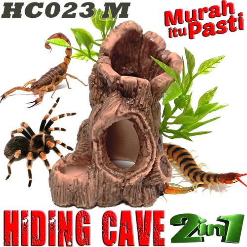 Jual HC023 MINI HIDING CAVE WATER DISH POHON KAYU TARANTULA INSECTA ...
