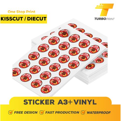 Jual CETAK STICKER A3+ VINYL/ PRINT CUSTOM STIKER LABEL KEMASAN ...