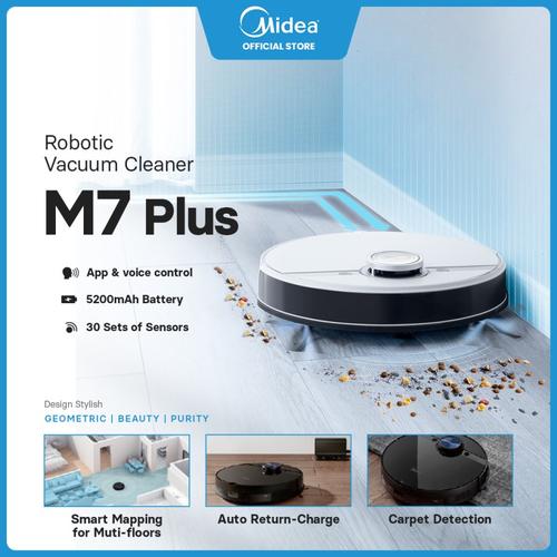 Promo Midea M7 Plus Robotic Vacuum Cleaner + Mopping Penghisab Debu ...
