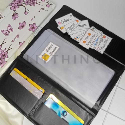 Jual (Dengan Stiker) Dompet Keuangan Bulanan Wallet Organizer - Navy ...