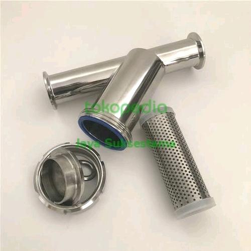 Jual Y Strainer Sanitary Stainless SS 316L 1 1/2" inch Ferrule End ...