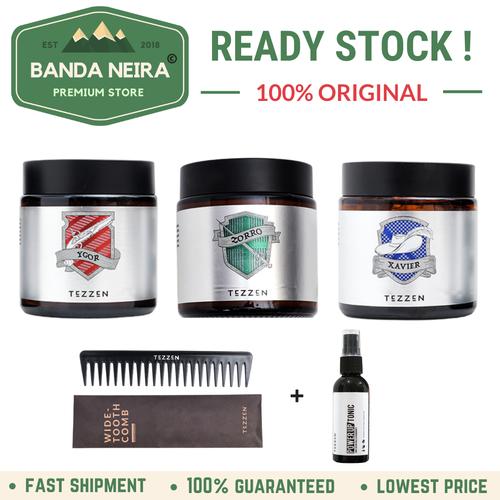 Promo TEZZEN YGOR ZORRO XAVIER / Clay / Texture Paste / Waterbased Pomade - XAVIER, TONIC ...