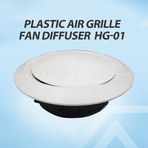 Jual PLASTIC AIR GRILLE EXHAUST FAN Round DIFFUSER Bulat 4 6 8 inch ...