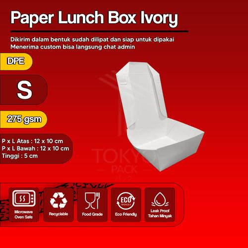 Promo Paper Lunch Box S - Kotak Lunch Box Paper Kertas - Kemasan ...