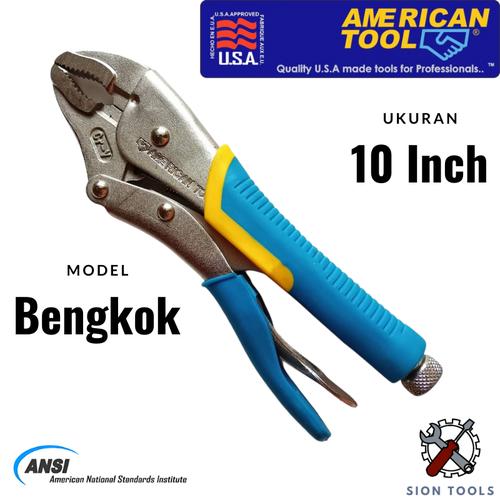 Jual AMERICAN TOOL TANG BUAYA 10 INCH GAGANG KARET PRO SERIES LURUS ...