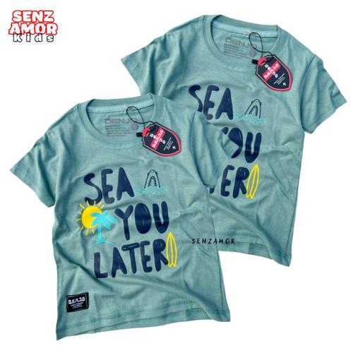 Jual Kaos Anak Laki Laki Usia 1-12 Tahun See You Letter Bahan Cotton ...