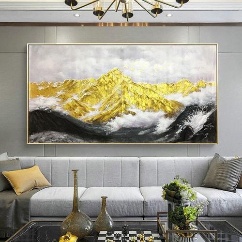 Jual lukisan texture modern gunung ukuran 70x140+frame - Kab. Bandung ...