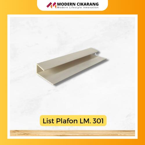 Jual List Plafon PVC Tipe LM.301 / List Pinggir Putih Polos - Kota ...
