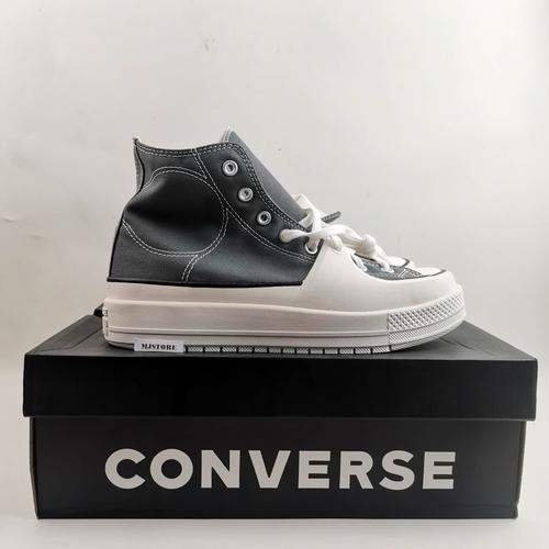 Jual Sepatu Converse CTAS Construct Hi Men's Sneakers - Grey New Map ...