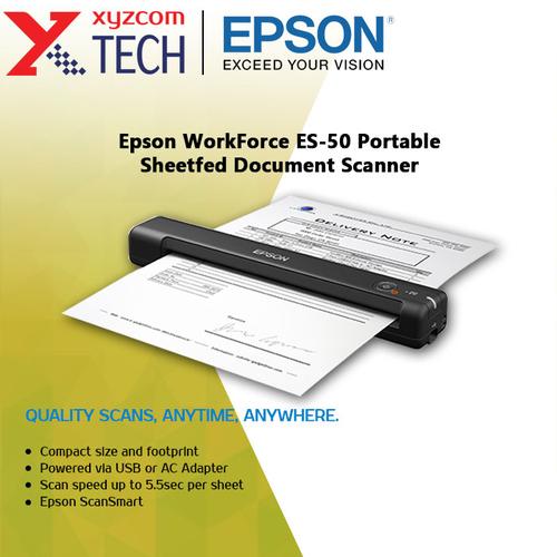 Jual Epson WorkForce ES-50 Portable Sheetfed Document Scanner - Jakarta Pusat - xyzcom_tech ...