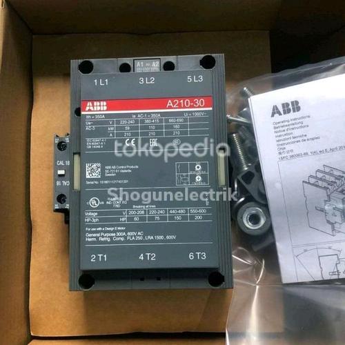 Jual Kontaktor / Contactor Abb A210-30-11-80 3P 350A 220Volt Abb ...