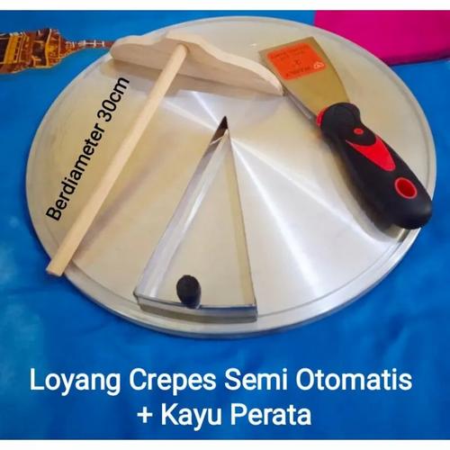 Jual Loyang Crepes Semi otomatis +Kayu Perata Ukuran 30cm - Kab. Tegal ...