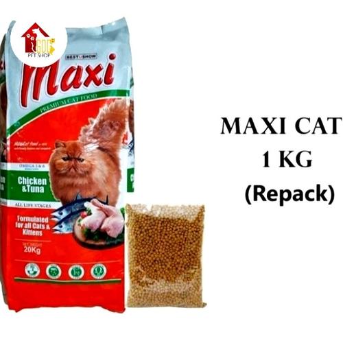 Jual Makanan Kucing Maxi Cat 1 Kg Repack - Makanan Kucing Maxi Cat Food ...