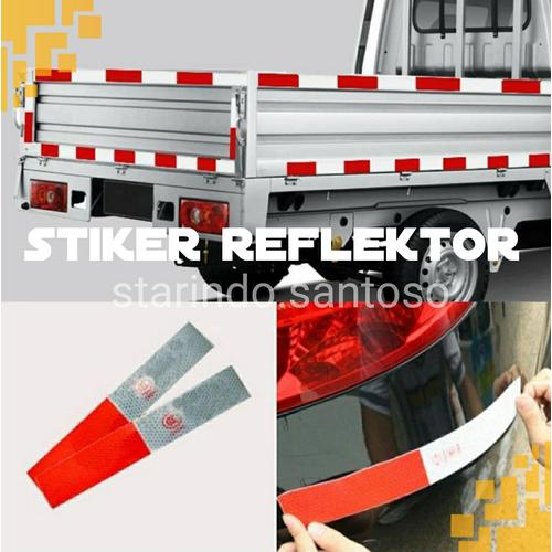 Jual Stiker reflektor cahaya mobil truck lalu lintas jalan sticker ...