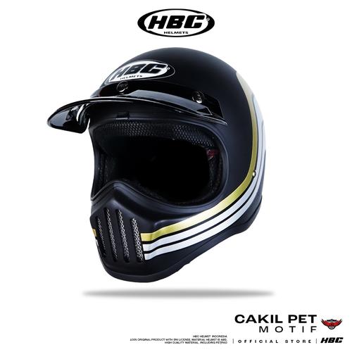 Jual Helm HBC Cakil Pet LIVE TO RACE - PUTIH BLUE, PET HITAM - Jakarta ...