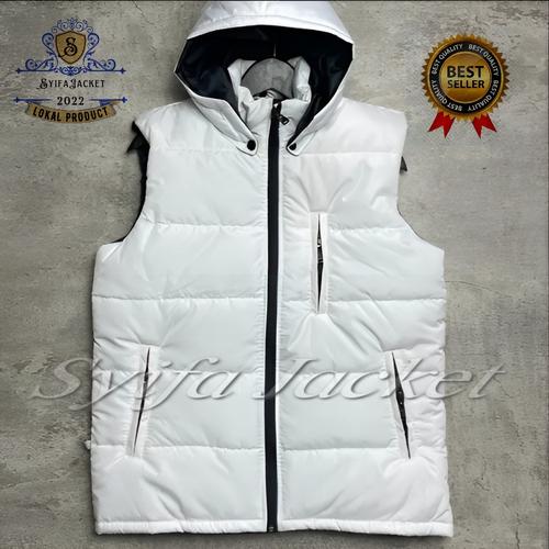 Jual Rompi Parasut Pria Vest Motor Hoodie Anti angin / Rompi gelelmbung ...