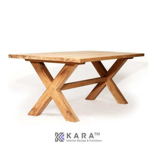 Jual Meja Makan X Style Kayu Jati / Meja Meeting / Meja Resto Dining ...