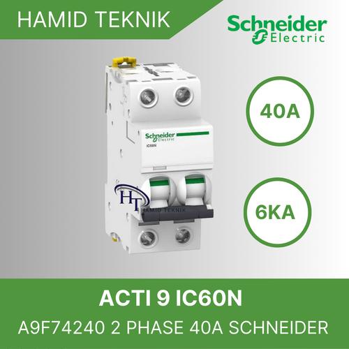 Jual MCB A9F74240 IC60N 2 Pole 40A Schneider - Jakarta Barat - Hamid ...