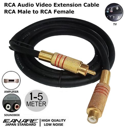 Jual Kabel CANARE Audio Video Extension Jack Rca Male to Female Panjang ...