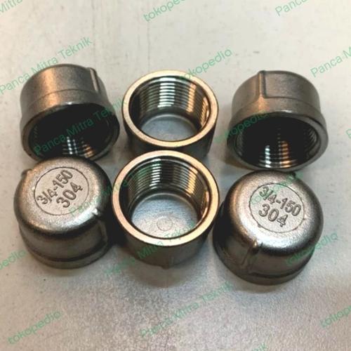 Jual 3/8" inch End Cap Stainless 304 / Dop Drat Dalam Stainless 304 ...