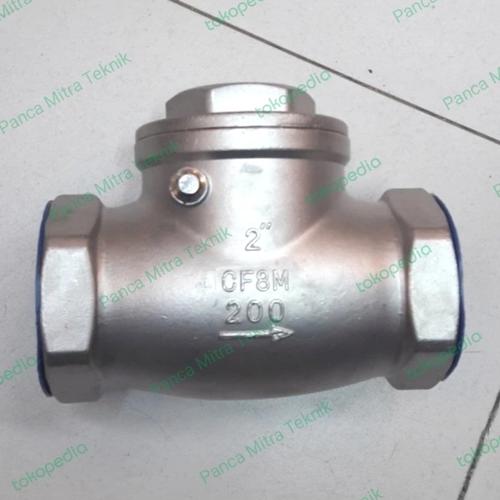 Jual 3/4" inch Swing Check Valve Drat Stainless SS316 / Klep Tabok ...
