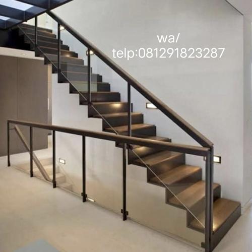 Jual railing tangga dan balkon besi+kaca 10 mm tempered - Jakarta Barat ...