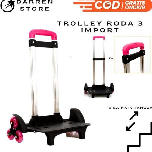 Jual TAS ANAK TROLY RODA 3 / TROLLEY RODA TIGA BUAT ANAK SEKOLAH BISA ...