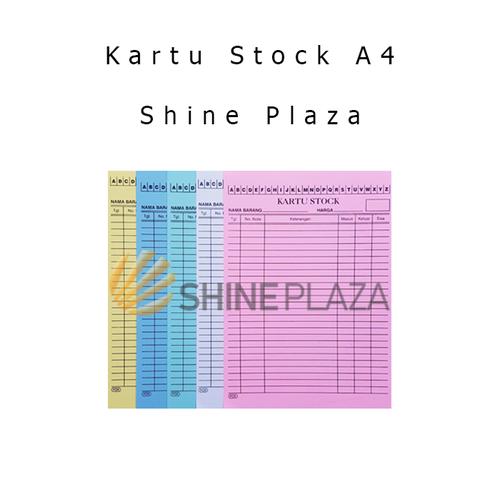Jual Kartu Stok Barang Gudang Besar A4 - Inventory Stock Card A4 - Kota ...