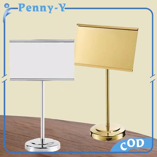 Jual Tiang Nomor Meja Stainless Menu Stand Display Table Number Holder ...