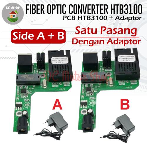 Jual Media Converter FO - FO Converter Single-Mode 10/100Mbps - PCB ...