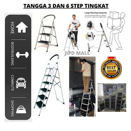 Jual Tangga Lipat Serbaguna 3 Dan 6 Step Lebar Rumah Gudang Kantor ...