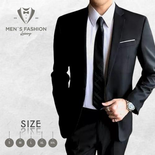 Jual JAS WISUDA KEKINIAN JAS NIKAH - JAS FORMAL - JAS SLIMFIT - Hitam ...