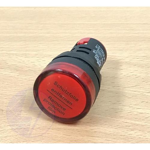 Jual Pilot Lamp Light Lampu Panel Merah RED 22mm 220V FORT AD22-22DS ...